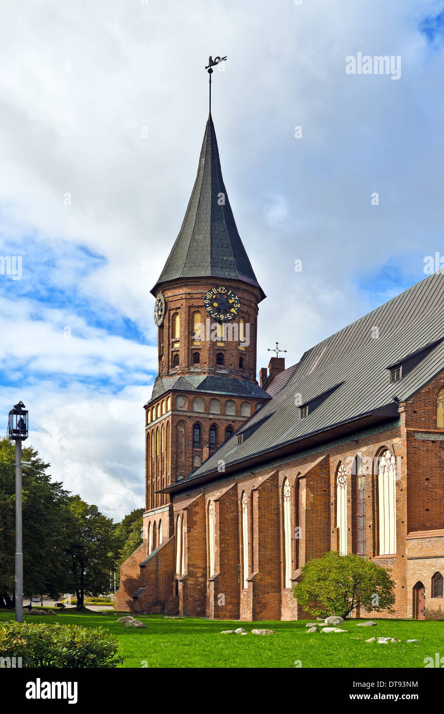 Koenigsberg Cathedral - Gothic 14th century. Symbol of Kaliningrad ...