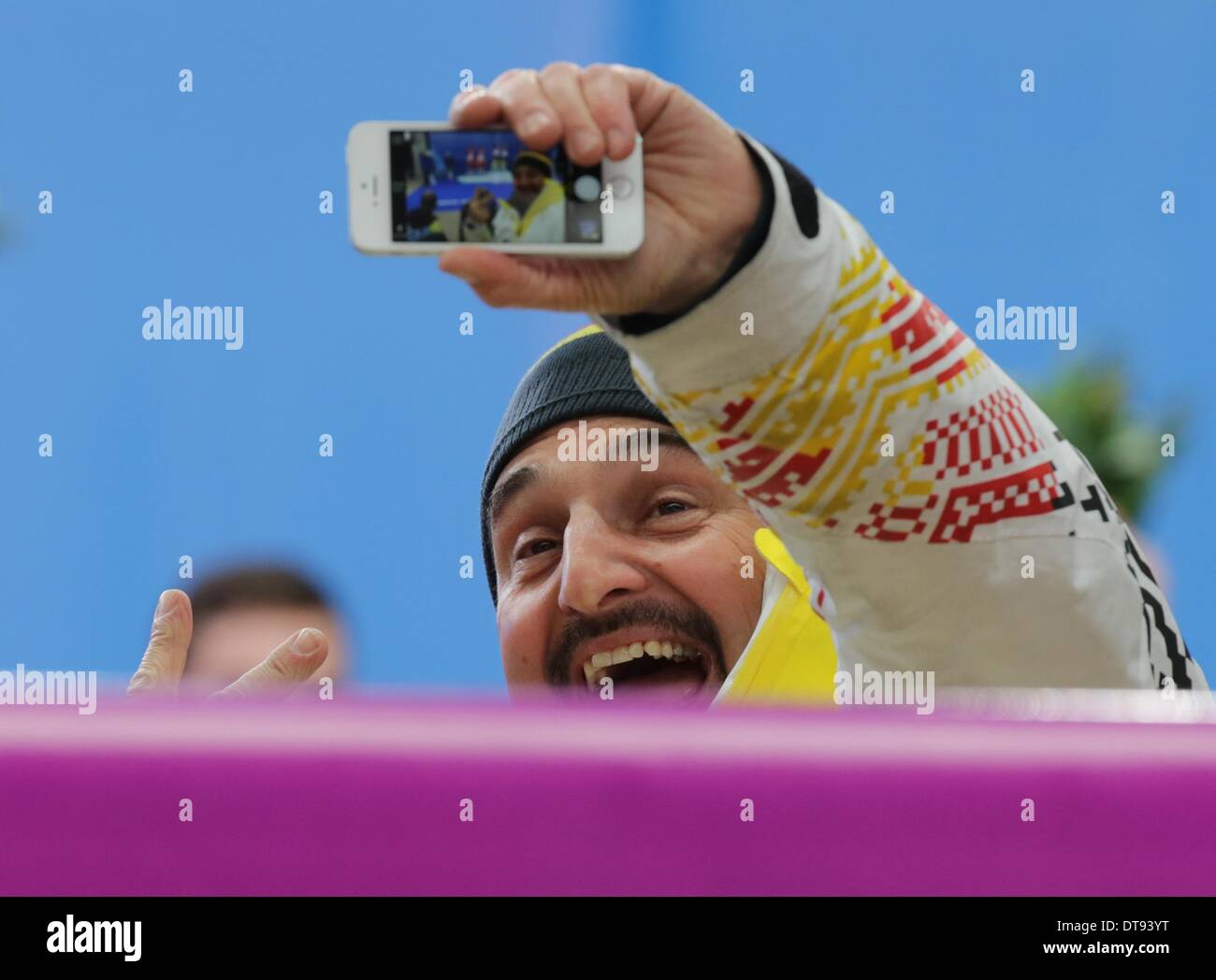 Krasnaya Polyana, Russia, 12 February 2014.Georg Hackl, former luge ...