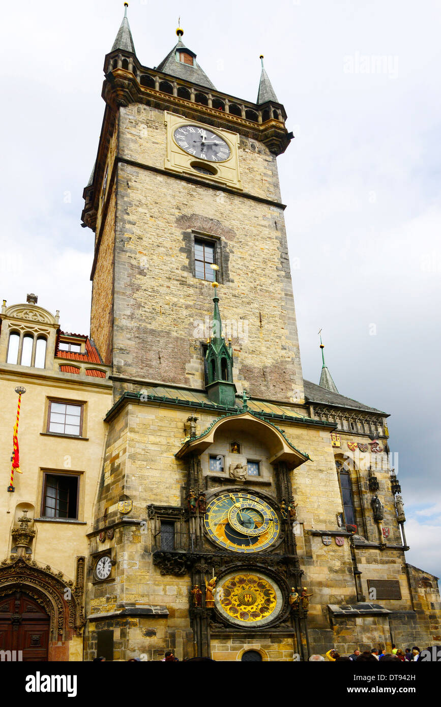 Astronomical Clock Old Town Square Prague Czech Republic CZ Europe ...