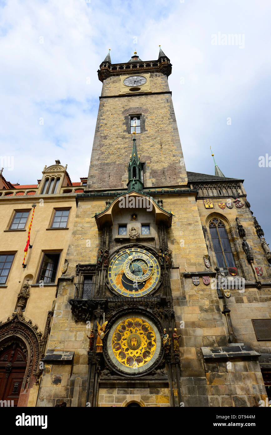 Astronomical Clock Old Town Square Prague Czech Republic CZ Europe ...