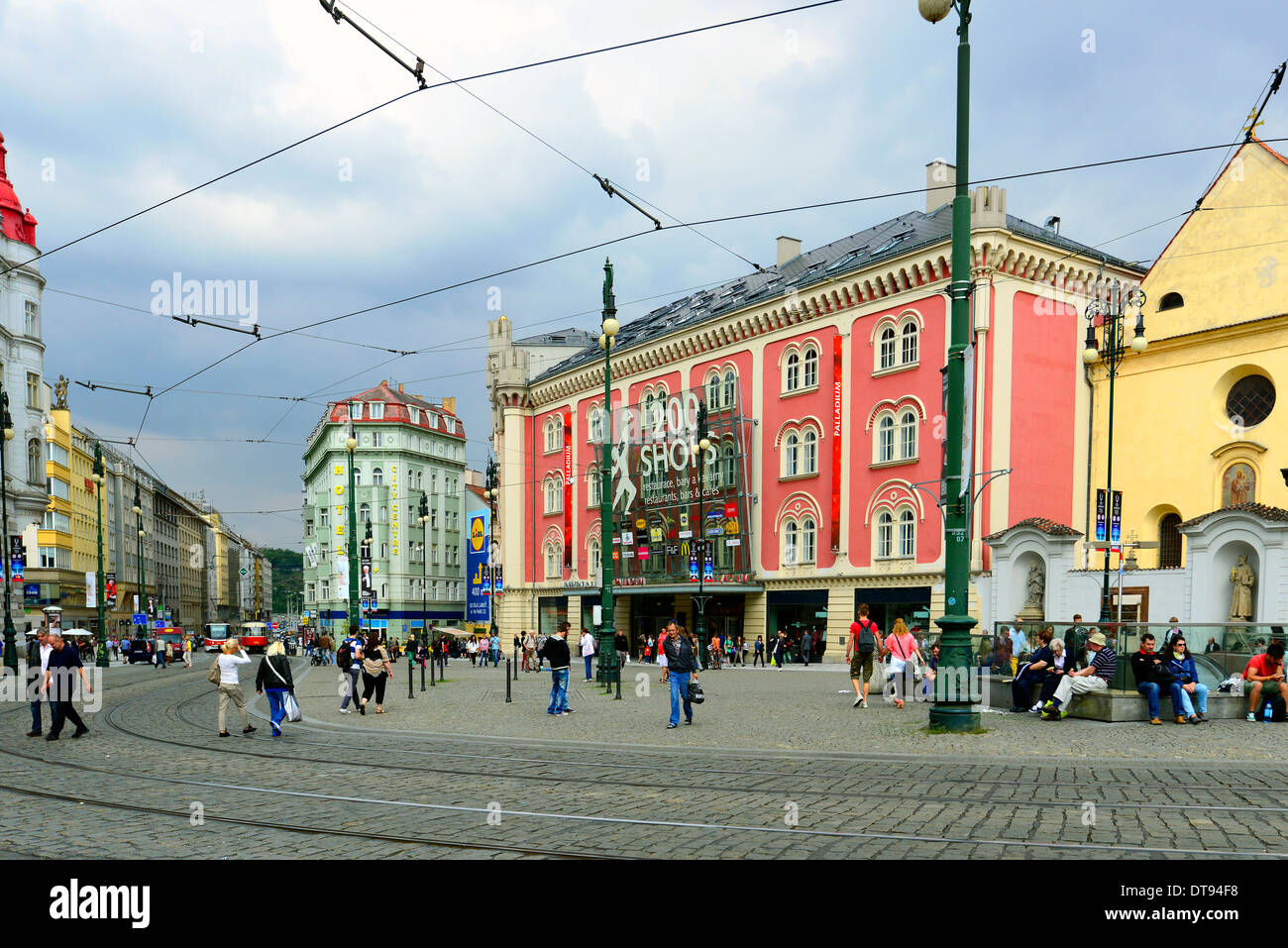 Streetcars Public Transportation Prague Czech Republic CZ Europe Stock ...