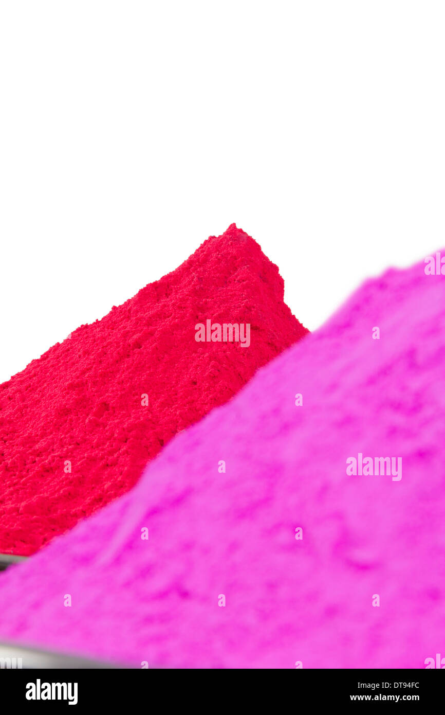 Pink red powder paint hi-res stock photography and images - Alamy