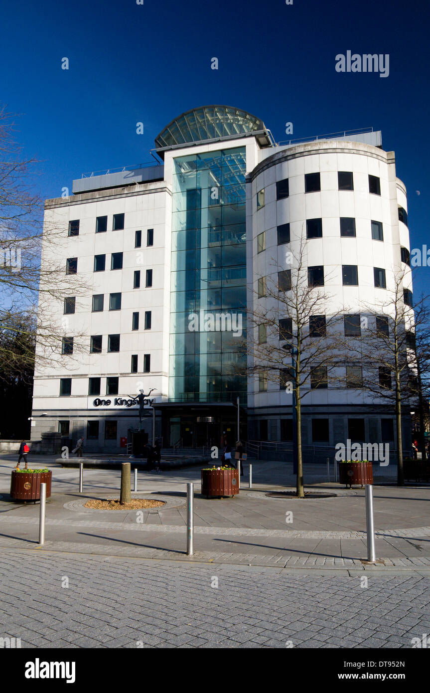 No One Kingsway office building, The Kingsway, Cardiff, Wales Stock ...