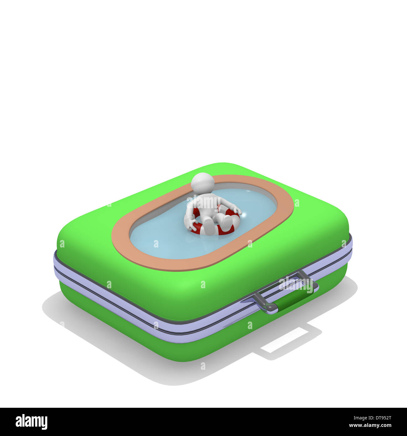 Man in the pool Cut Out Stock Images & Pictures - Alamy