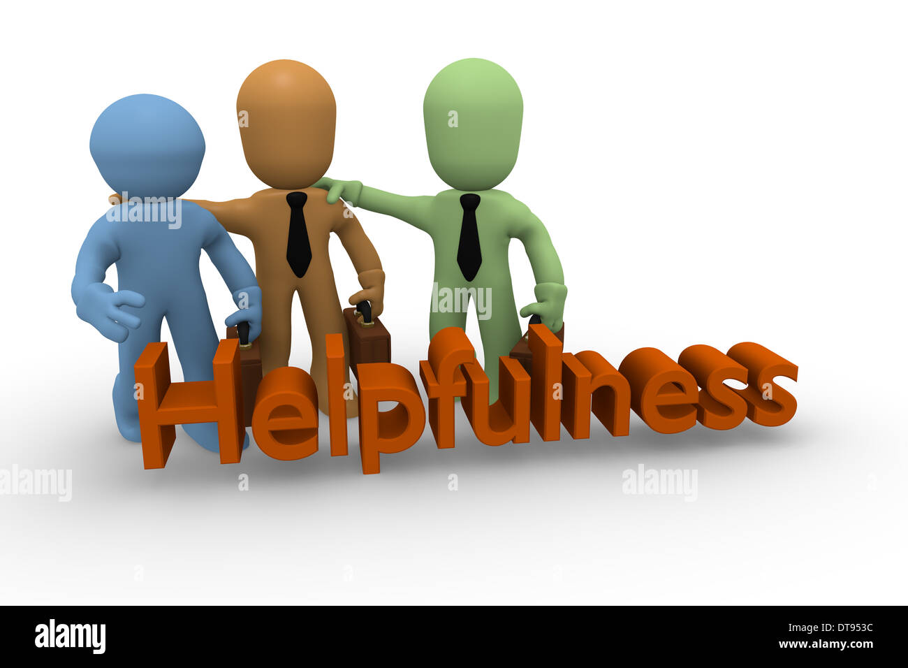 Three Business man together strong, helpfulness Stock Photo - Alamy