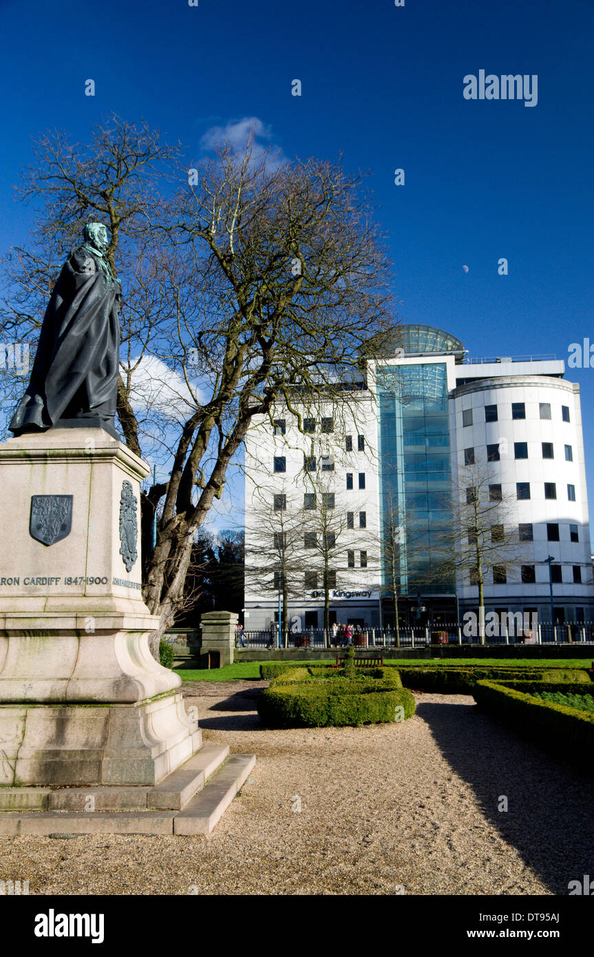 No One Kingsway office building and statue of the Marquise of Bute, The ...