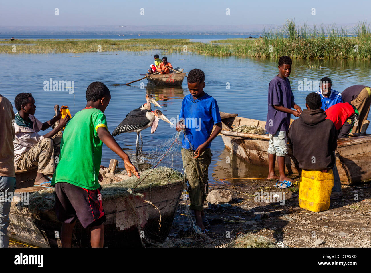 The Fish Market, Lake Hawassa, Hawassa, Ethiopia Stock Photo - Alamy