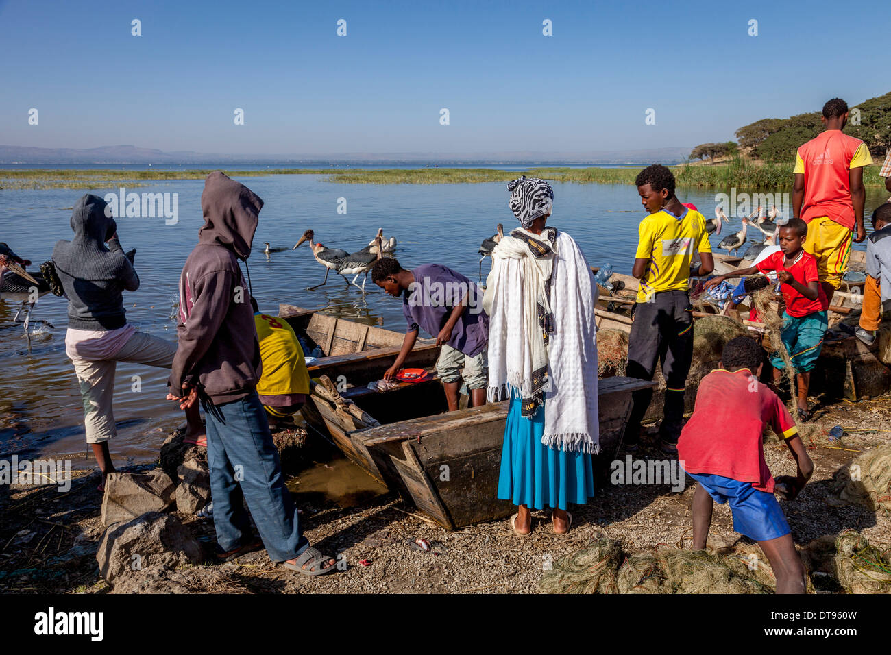 The Fish Market, Lake Hawassa, Hawassa, Ethiopia Stock Photo - Alamy