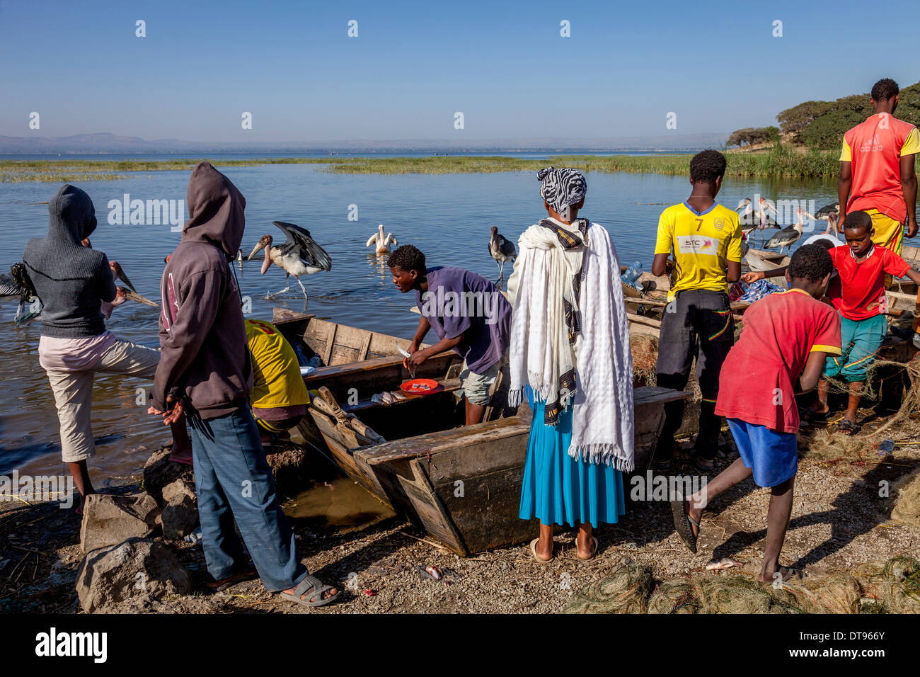 The Fish Market, Lake Hawassa, Hawassa, Ethiopia Stock Photo - Alamy