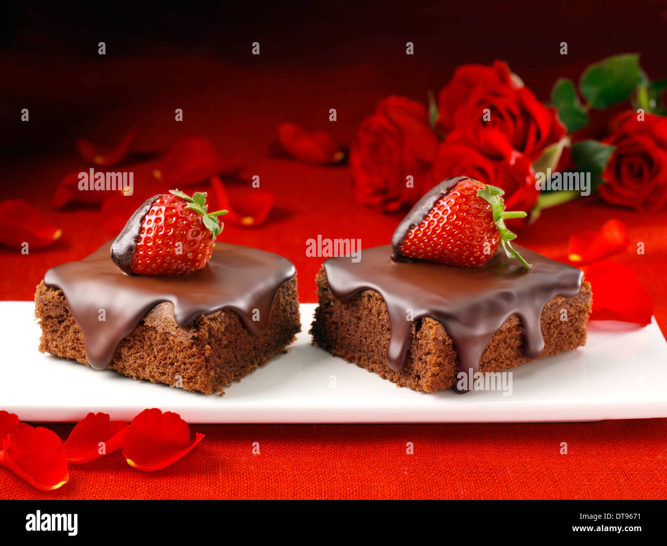 Cupid chocolate cake home made traybake Valentine's day romantic treat ...