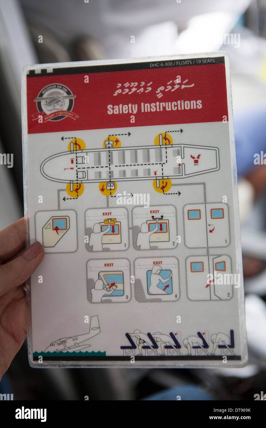 Safety instructions card hi-res stock photography and images - Alamy