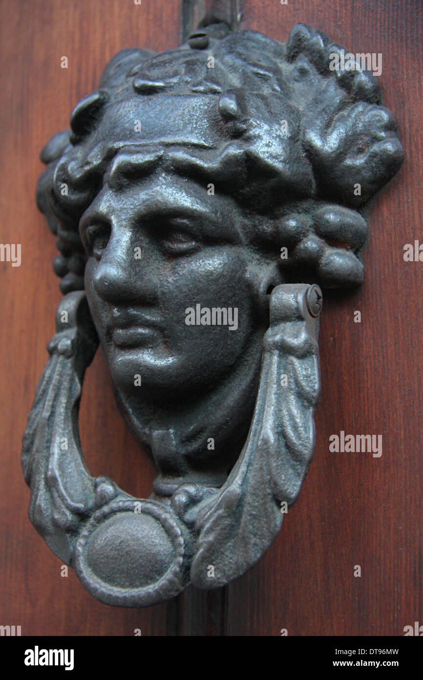Ancient door knocker Stock Photo - Alamy
