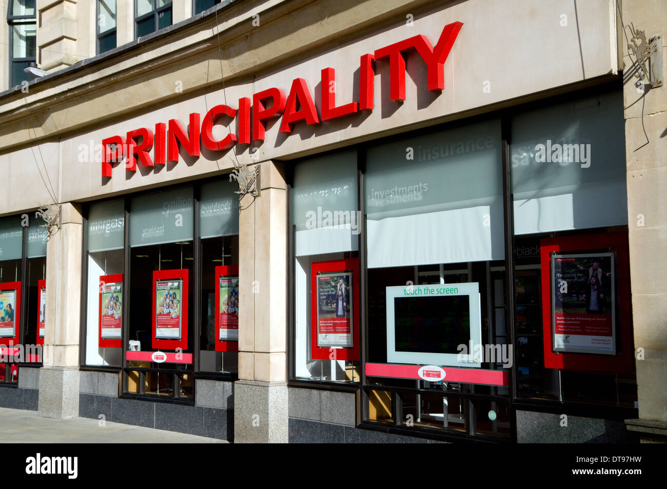 Principality Building Society , Cardiff City Centre, Wales Stock Photo ...