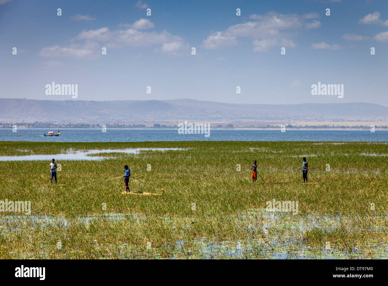 Boys Fishing, Lake Hawassa, Hawassa, Ethiopia Stock Photo - Alamy