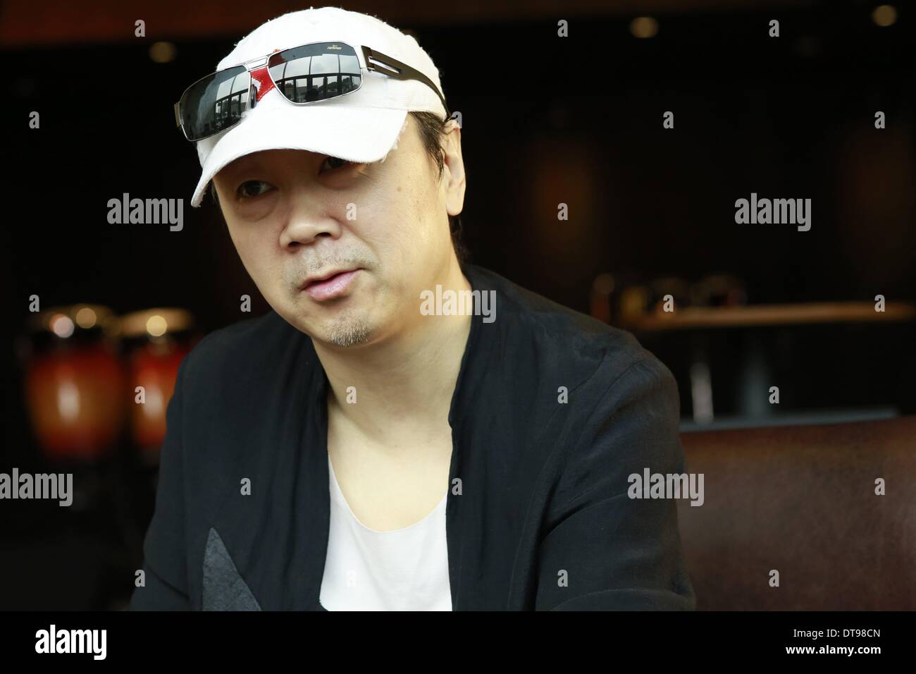 Cui Jian, the chinese godfather of rock, during an interview in Beijing ...