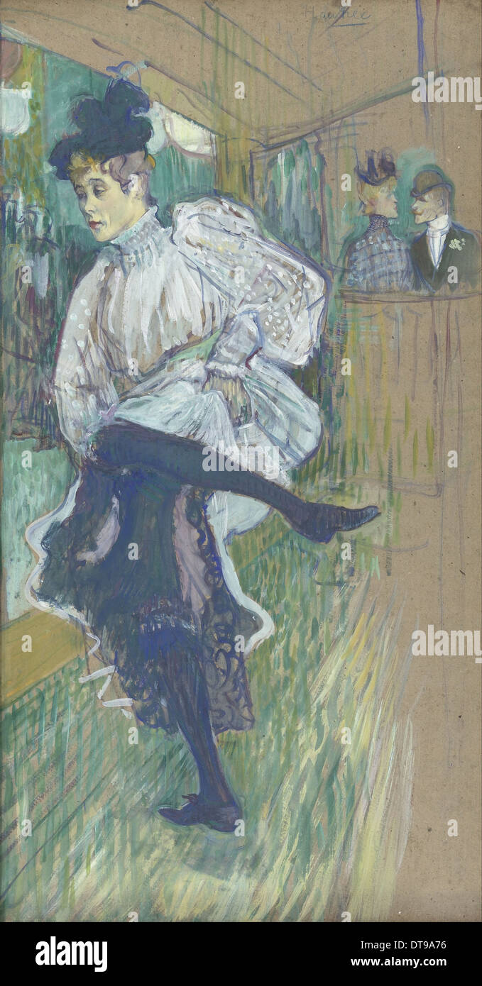 Jane Avril Dancing, ca 1892. Artist: Toulouse-Lautrec, Henri, de (1864 ...