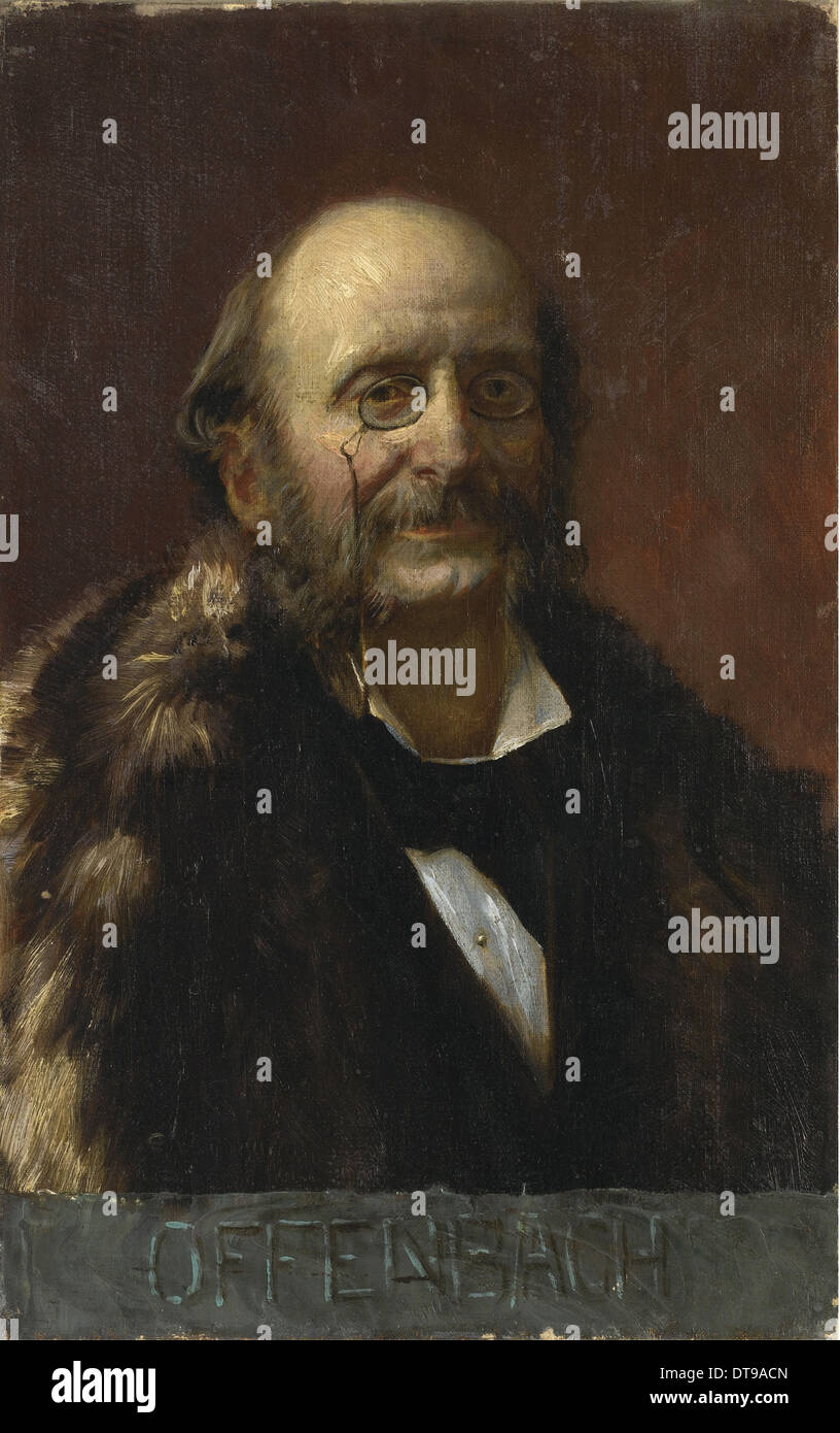 Portrait of Jacques Offenbach (1819-1880). Artist: Anonymous Stock ...