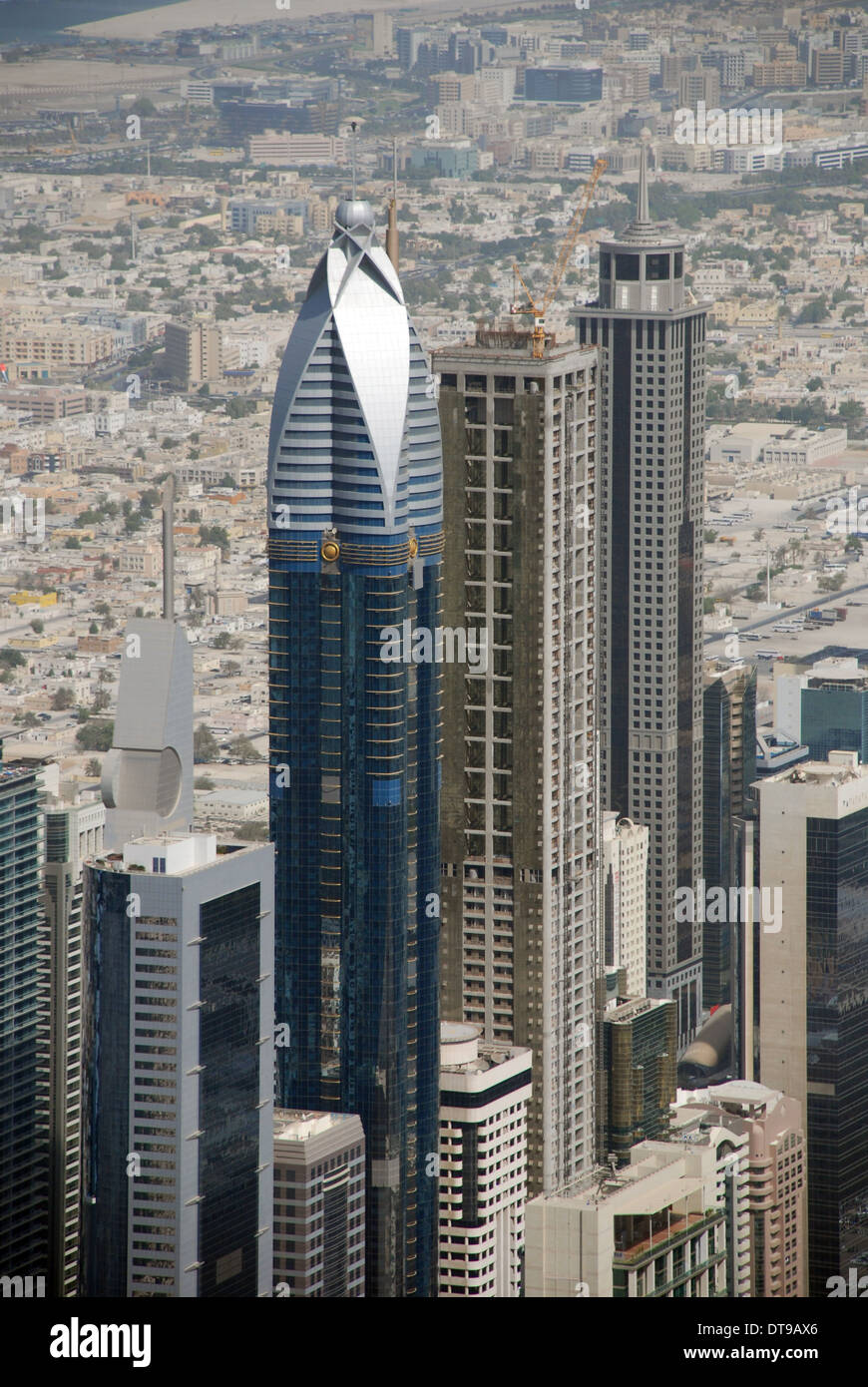 Aerial view of Dubai in the united arab emirates Stock Photo - Alamy