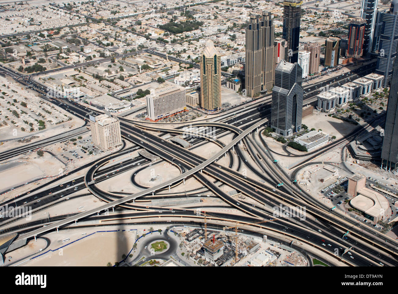 Aerial view of Dubai in the united arab emirates Stock Photo - Alamy