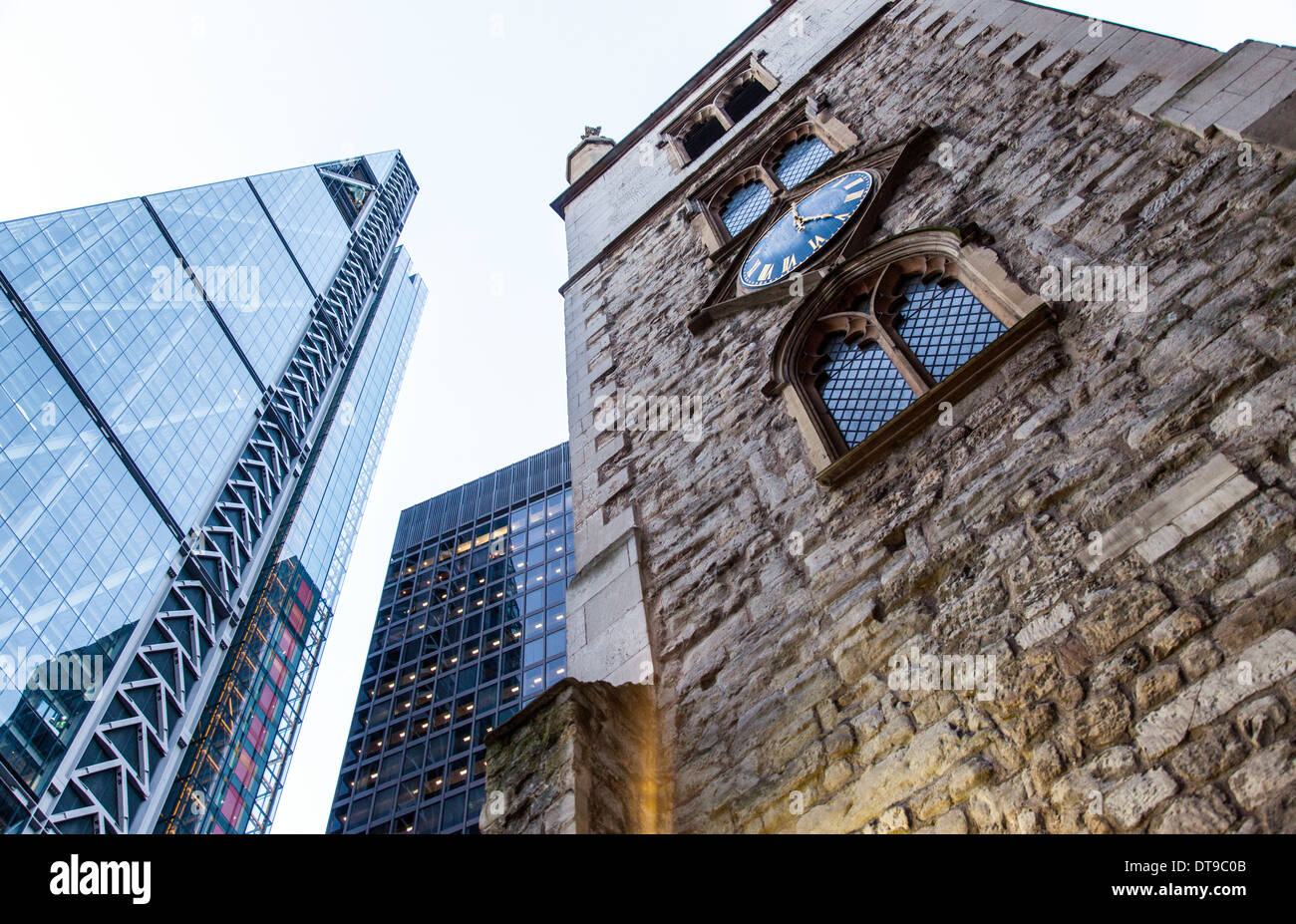 St.Andrew Undershaft Church and The City Architecture London UK Stock ...