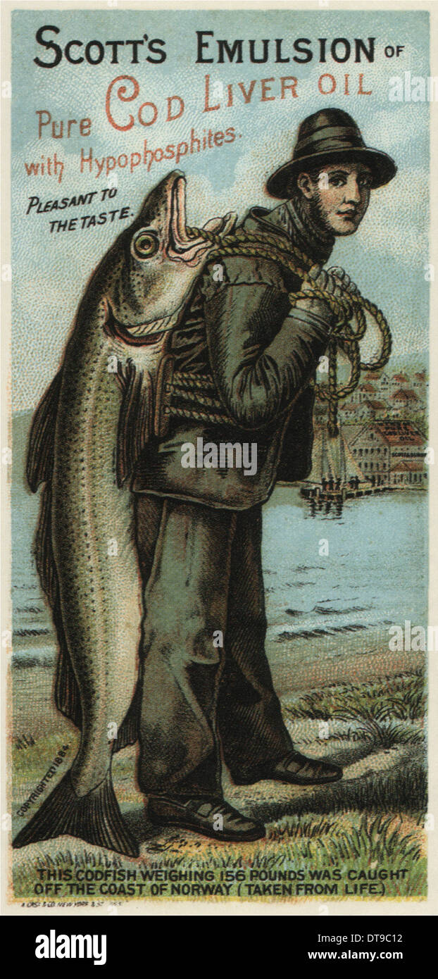 Scott's Emulsion, 1880. Artist: Gast, August (1819-1891 Stock Photo - Alamy