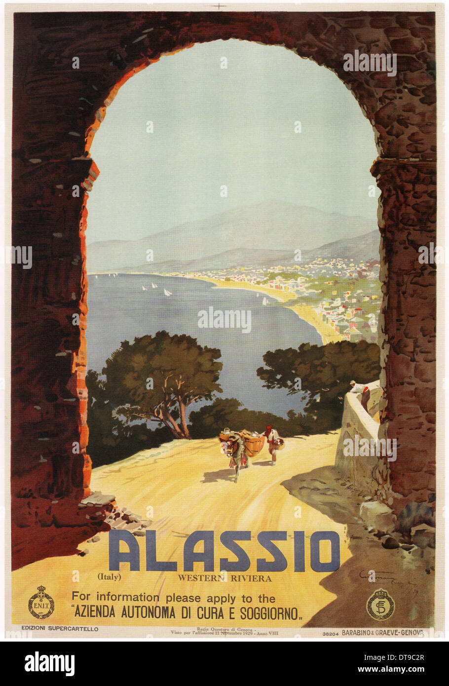 Alassio, 1929. Artist: Craffonara, Aurelio (1875-1945 Stock Photo - Alamy
