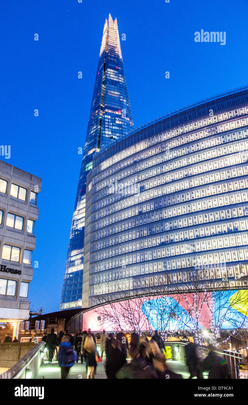 The Shard At Night London UK Stock Photo - Alamy