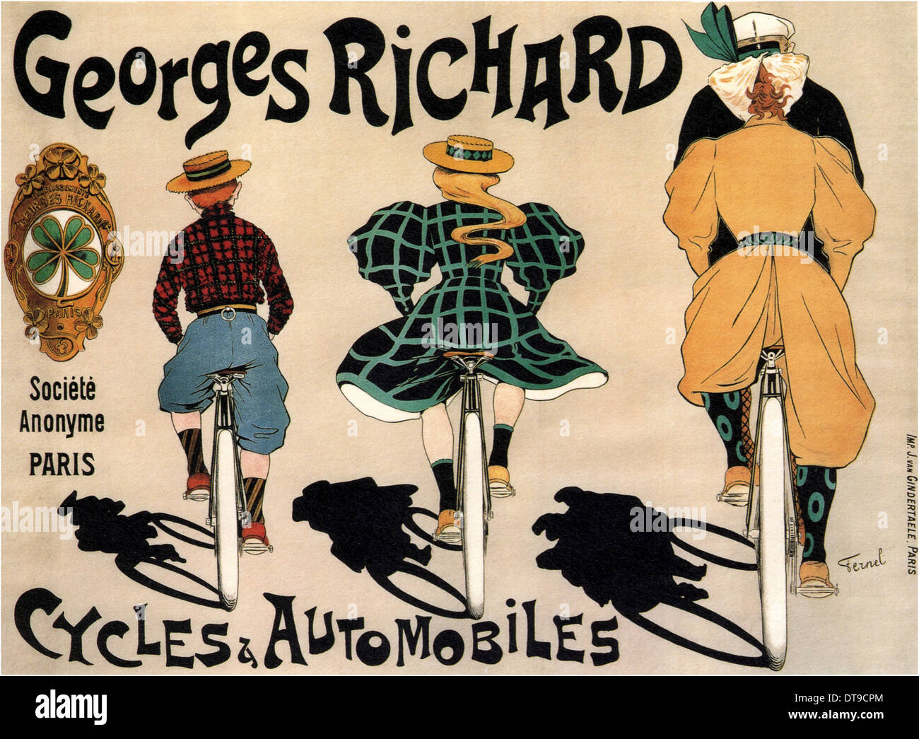 Cycles and cars Georges Richard, 1896. Artist: Fernel, Fernand (1872 ...