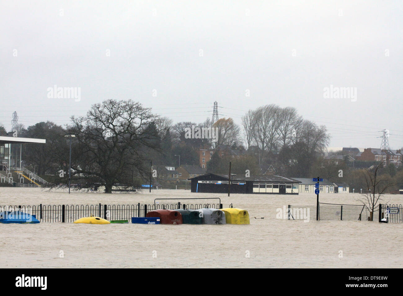 Worcester Flooding 2014 Stock Photo - Alamy