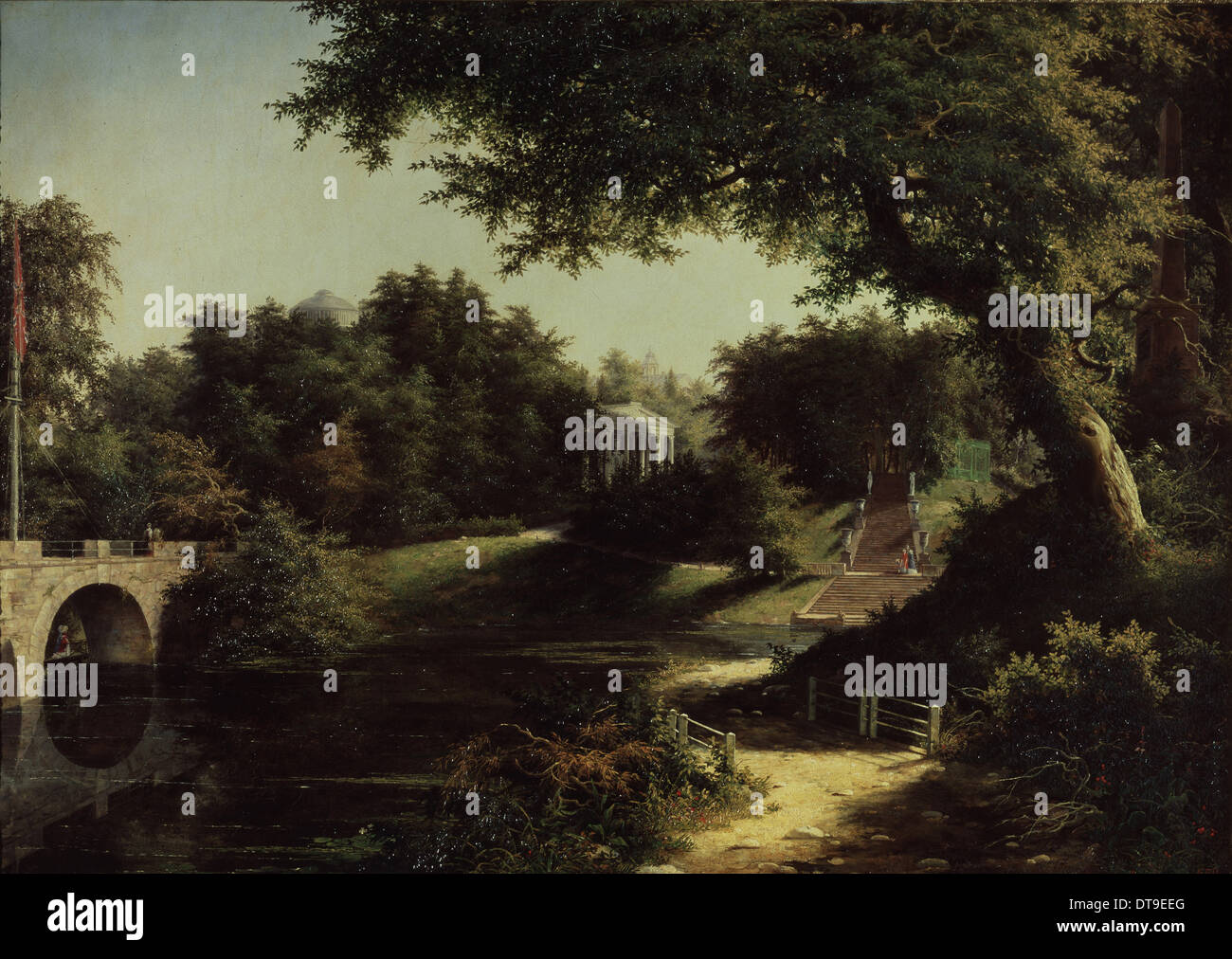 View of the Park in Pavlovsk. Artist: Lebedev, Mikhail Ivanovich (1811 ...