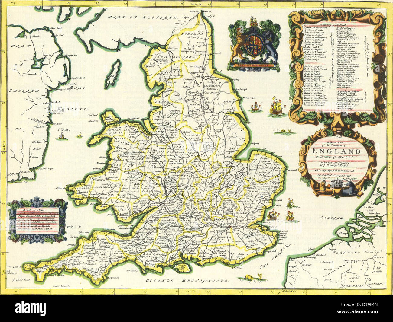 Britannia Atlas, 1675. Artist: Ogilby, John (1600-1676 Stock Photo - Alamy