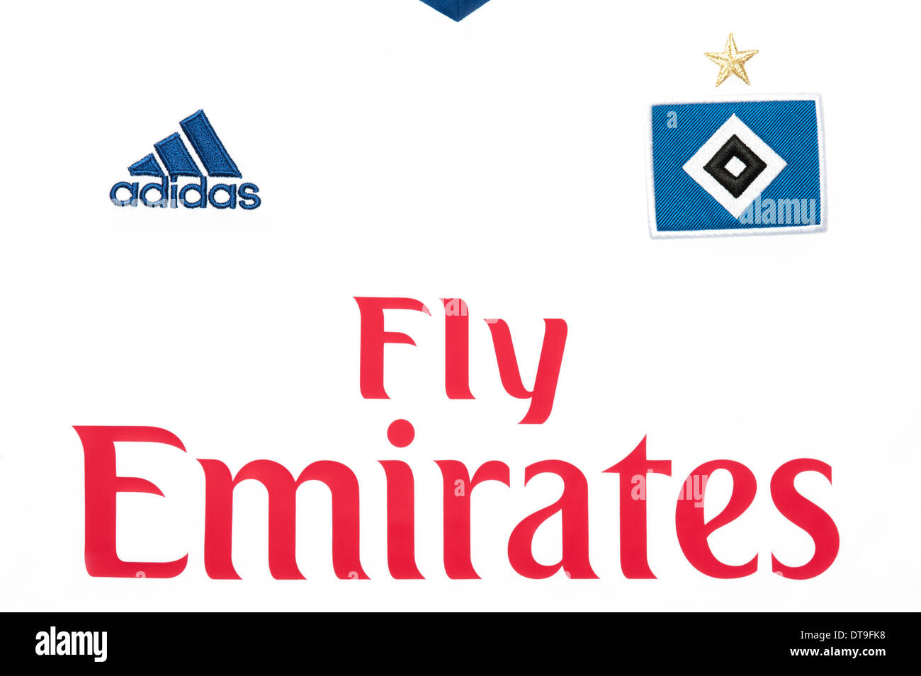 Close up of the Hamburger SV football team kit Stock Photo - Alamy