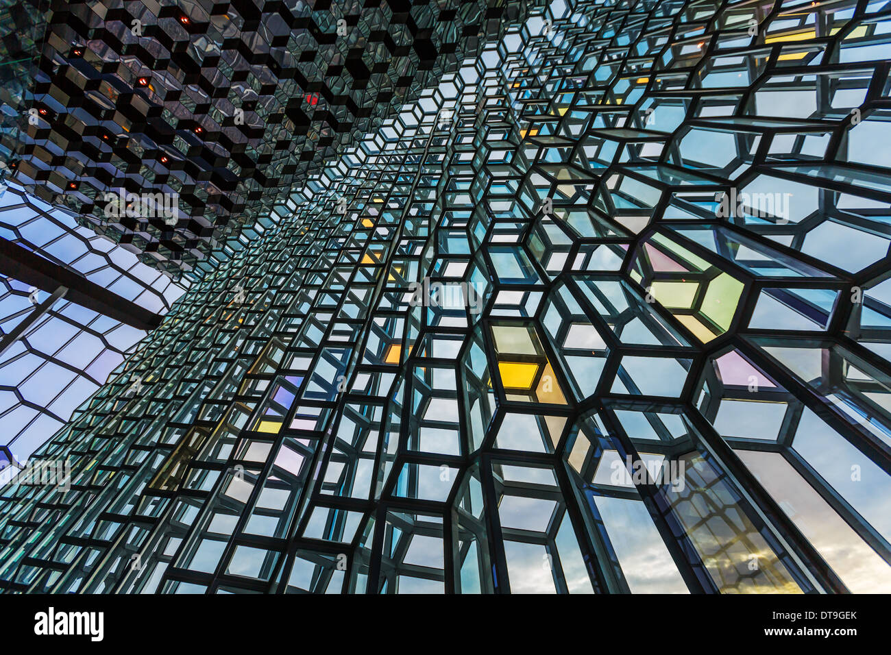 Interior of Harpa Concert Hall and Conference Centre, Reykjavik ...