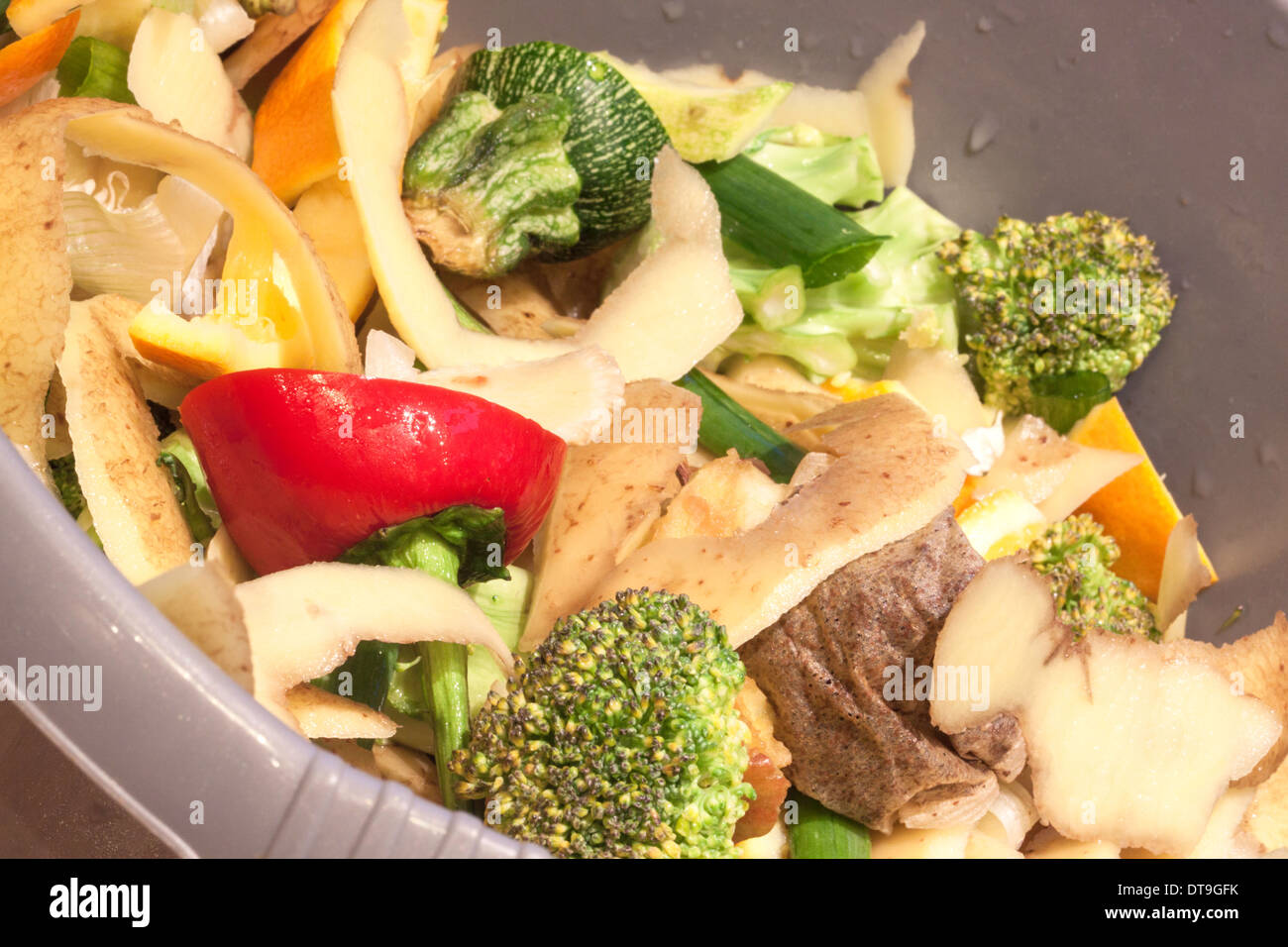 Vegetable wast ready for composting Stock Photo - Alamy