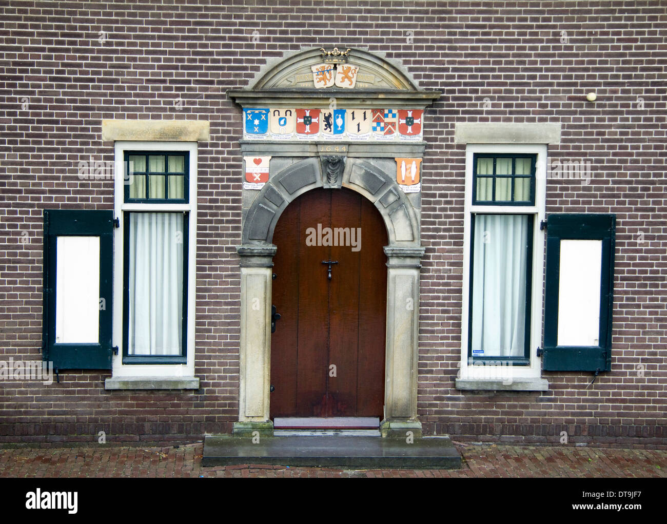 Old water board building, Kinderdijk, Holland Netherlands Stock Photo ...