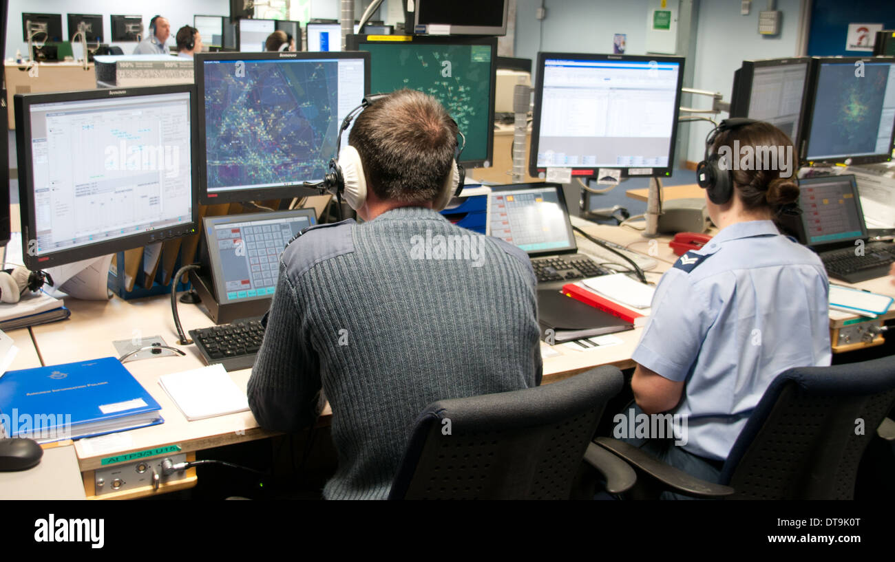 Operators at RAF Boulmer which is the headquarters of the Air ...