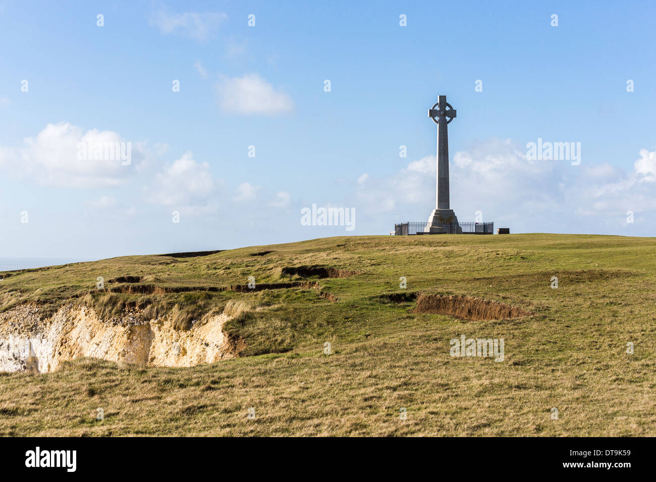 Tennyson Memorial, Tennyson Down, Needles Country Park, Isle of Wight ...