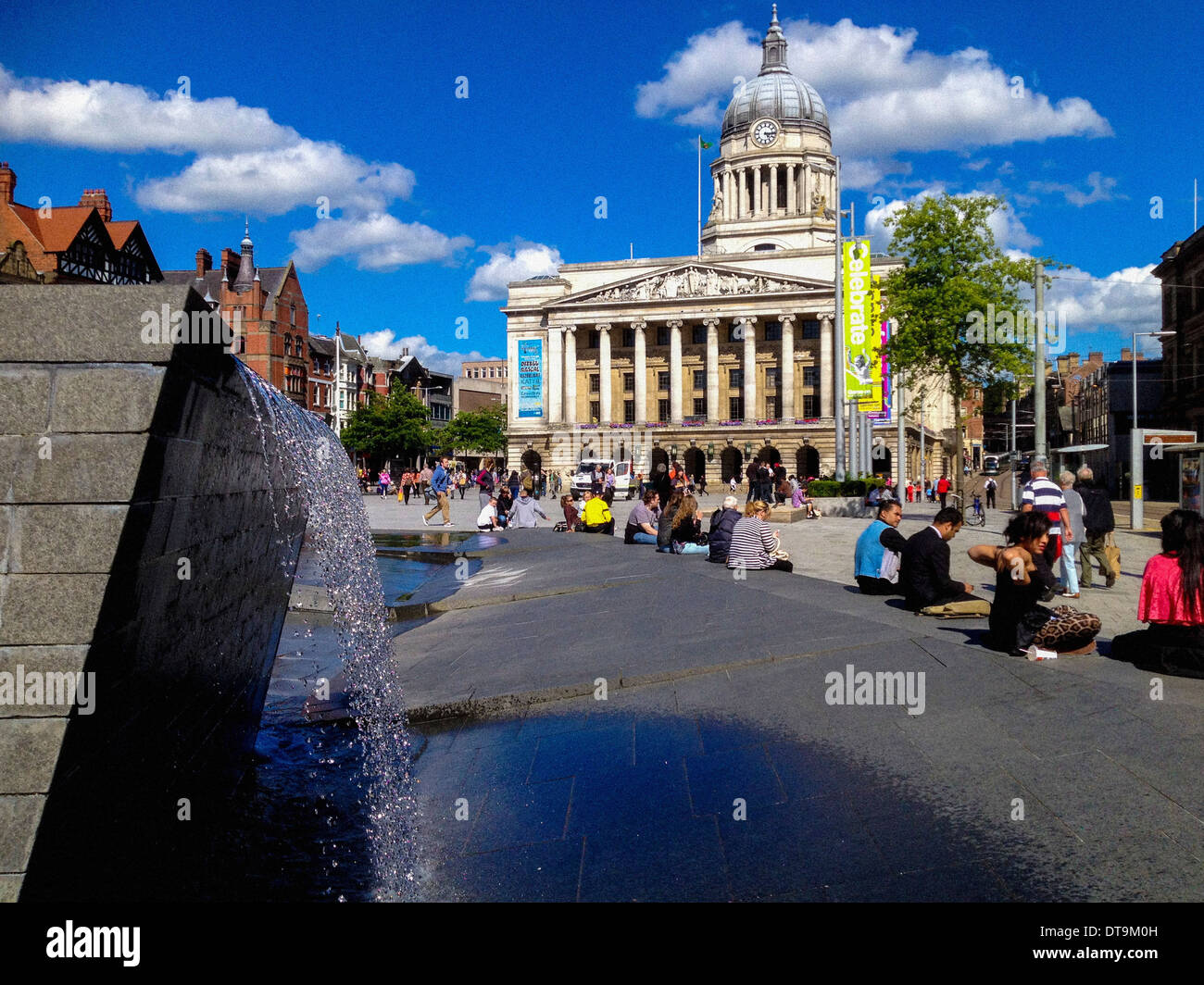Nottingham Council House, Old Market Square, Nottingham, UK Stock Photo ...