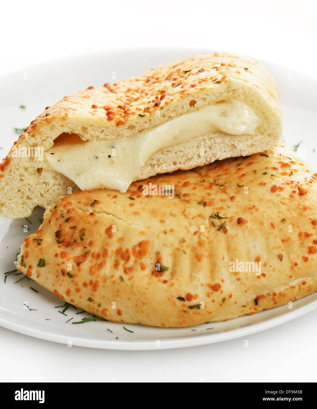 Cheese Calzone,Close Up Shot Stock Photo - Alamy