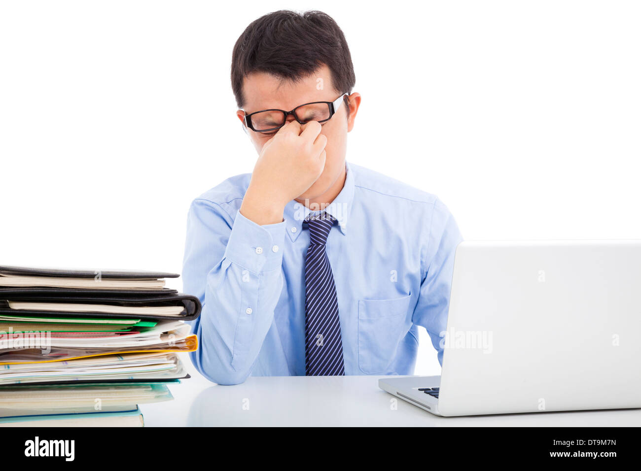 Rubbing eyes computer hi-res stock photography and images - Alamy