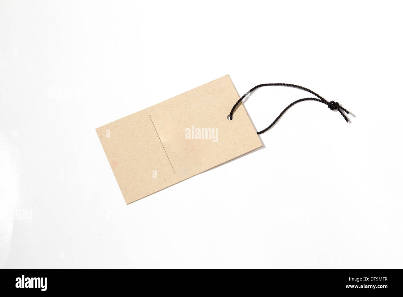 Blank price tag brown on white background with soft shadow Stock Photo ...