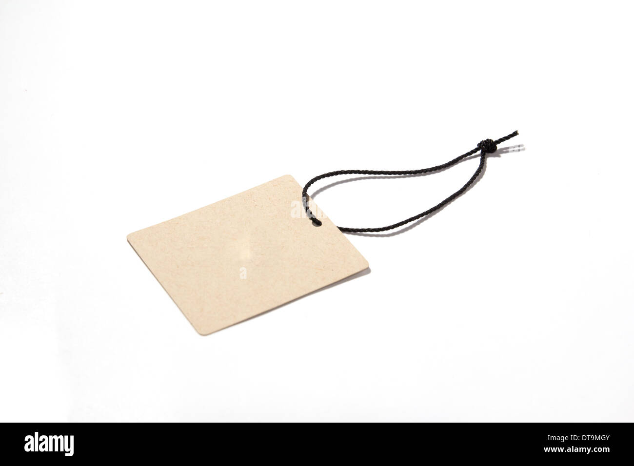 Blank price tag brown on white background with soft shadow Stock Photo ...