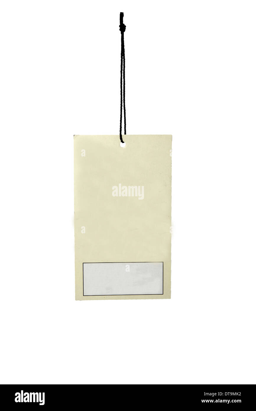 Blank price tag brown on white background with soft shadow Stock Photo ...