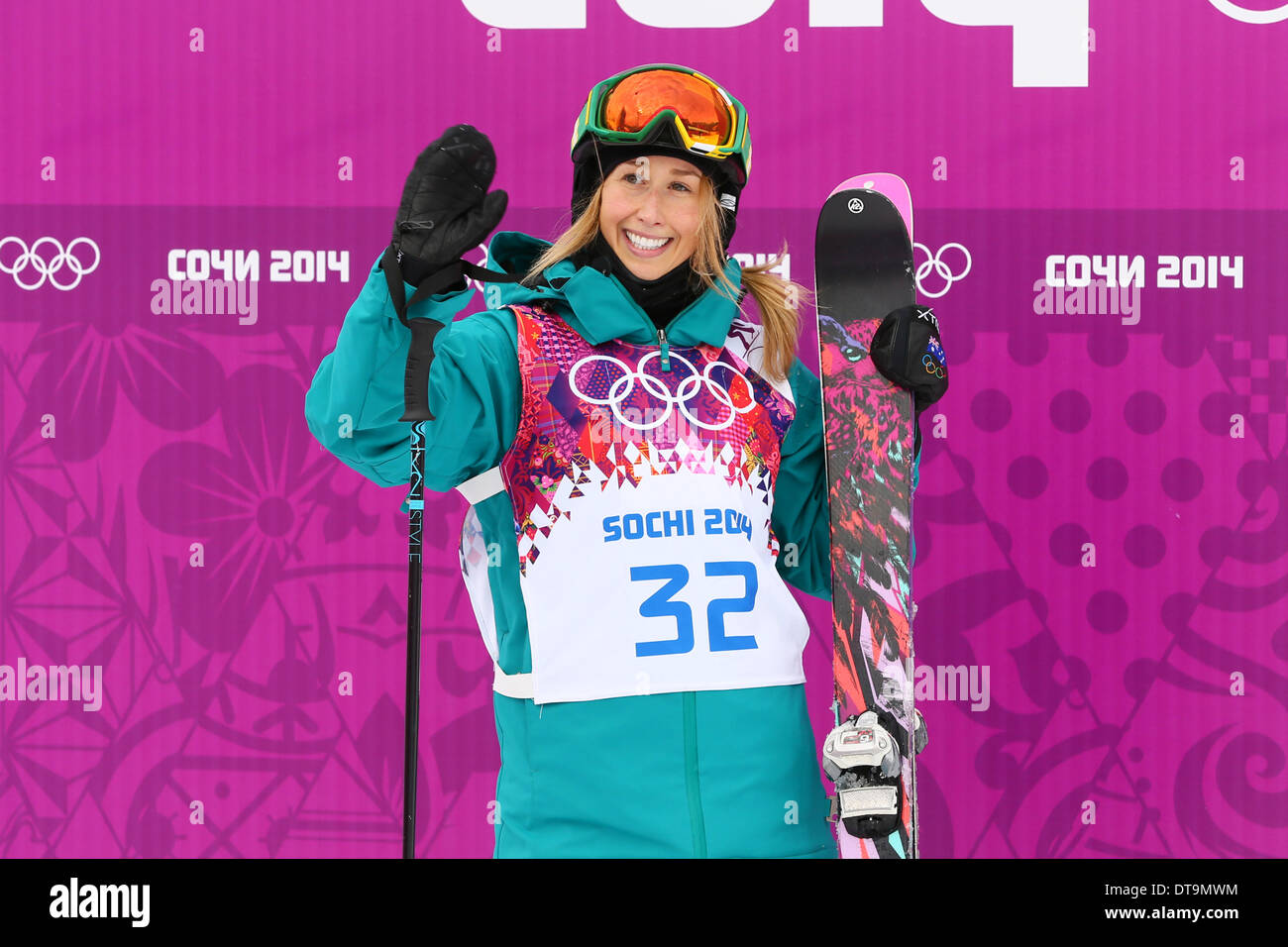 Anna Segal (AUS) competes in the women's slopestyle event at the Sochi ...