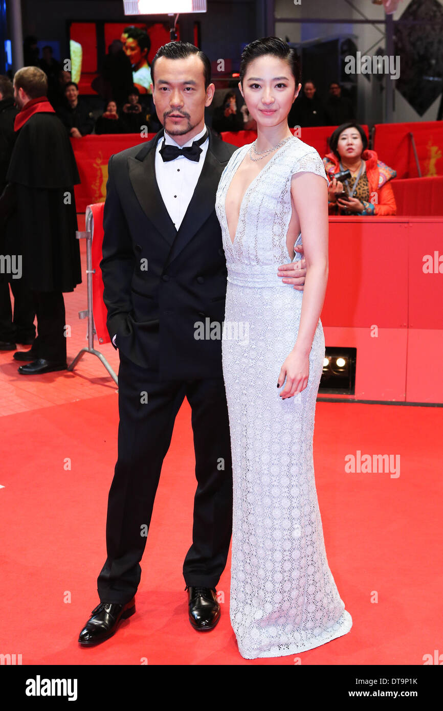 Berlin, Germany. 12th Feb, 2013. Actress Gwei Lun Mei (R) and actor ...
