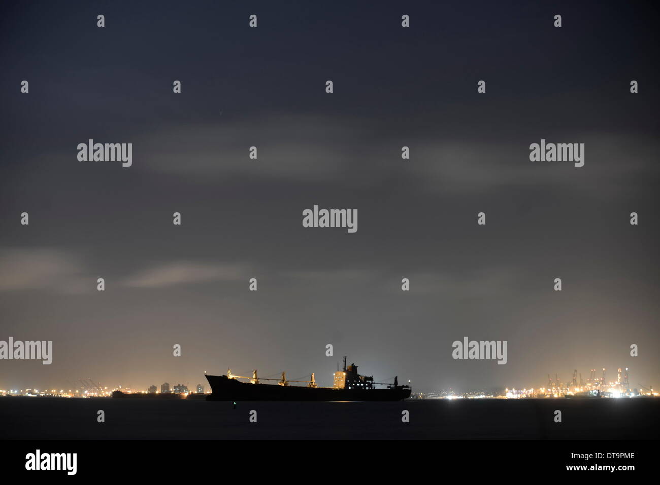 Colon, Panama. 12th Feb, 2014. The vessel Chong Chon Gang of the ...