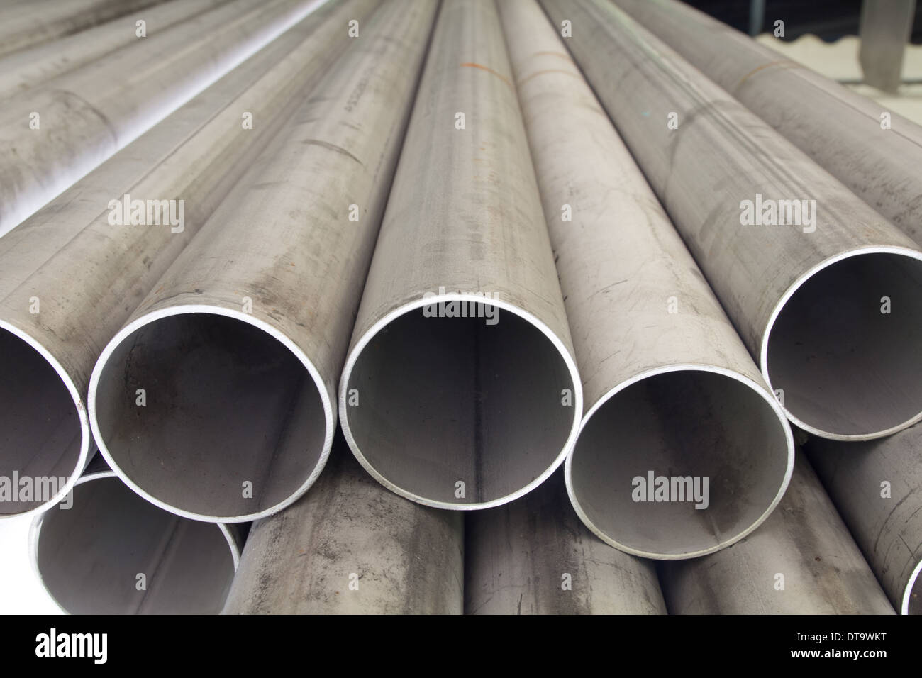 pipe metal cylinder coat galvanized texture background Stock Photo - Alamy