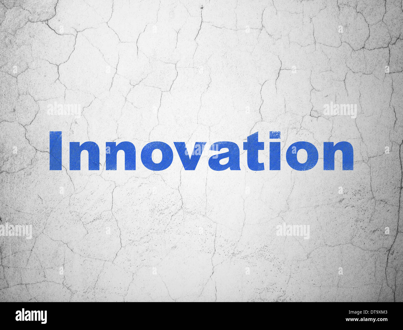 Finance concept: Innovation on wall background Stock Photo - Alamy