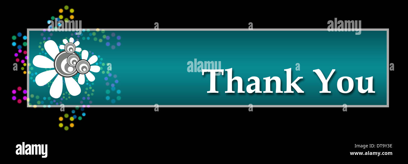 Thank You Black - Horizontal Stock Photo - Alamy