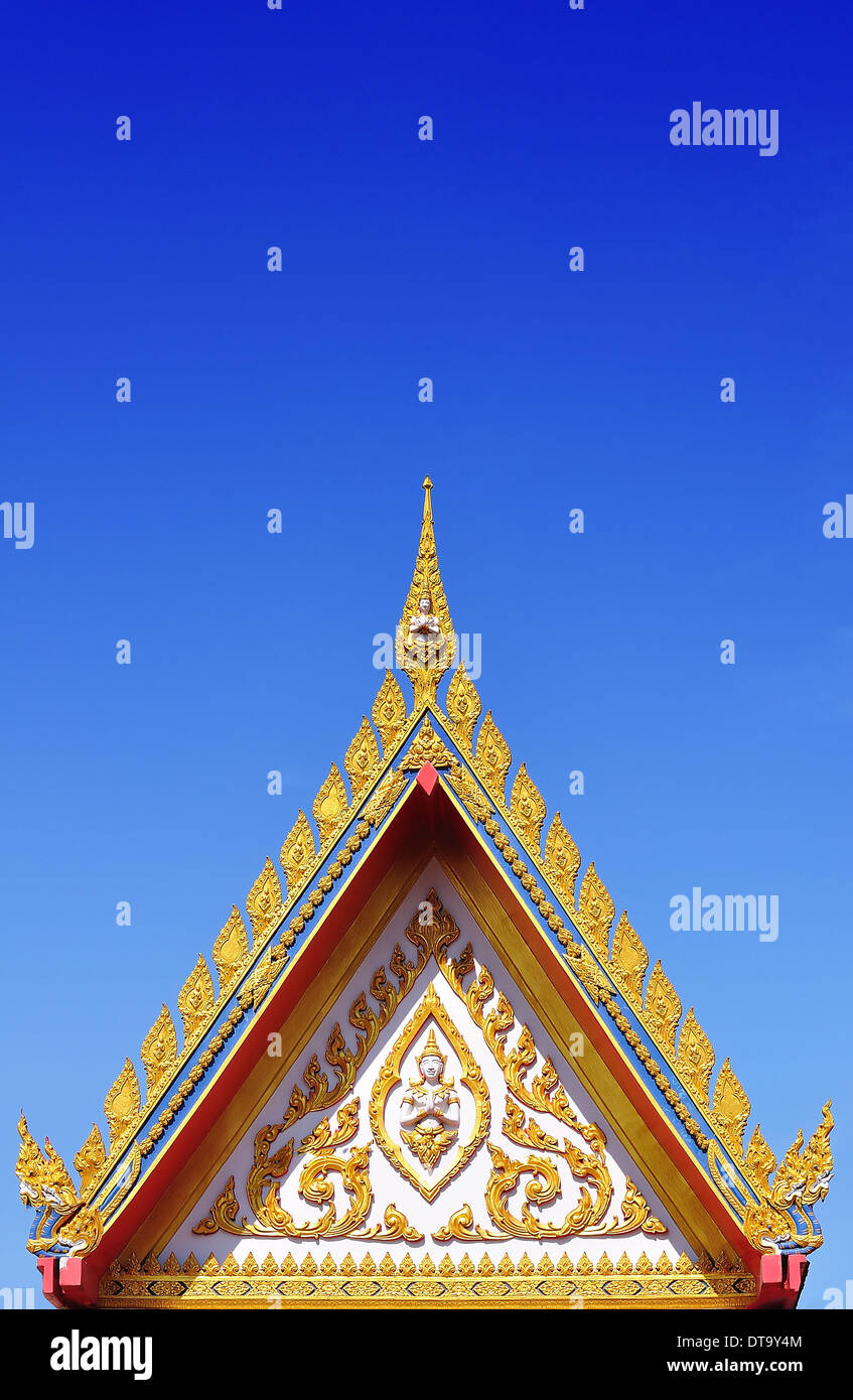 Art of gable apex in thai temple hi-res stock photography and images ...